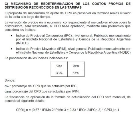 El ENRE ya oficializó la fórmula con la que indexarán las tarifas a ...